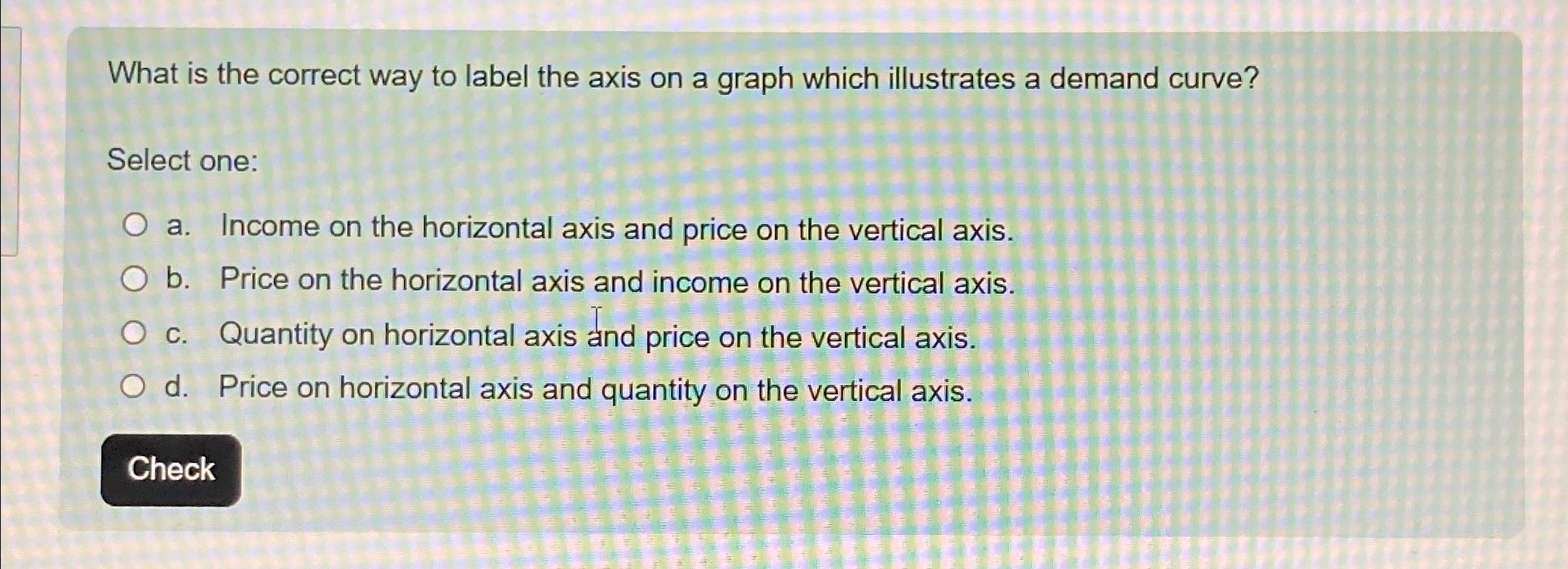 Solved What is the correct way to label the axis on a graph | Chegg.com
