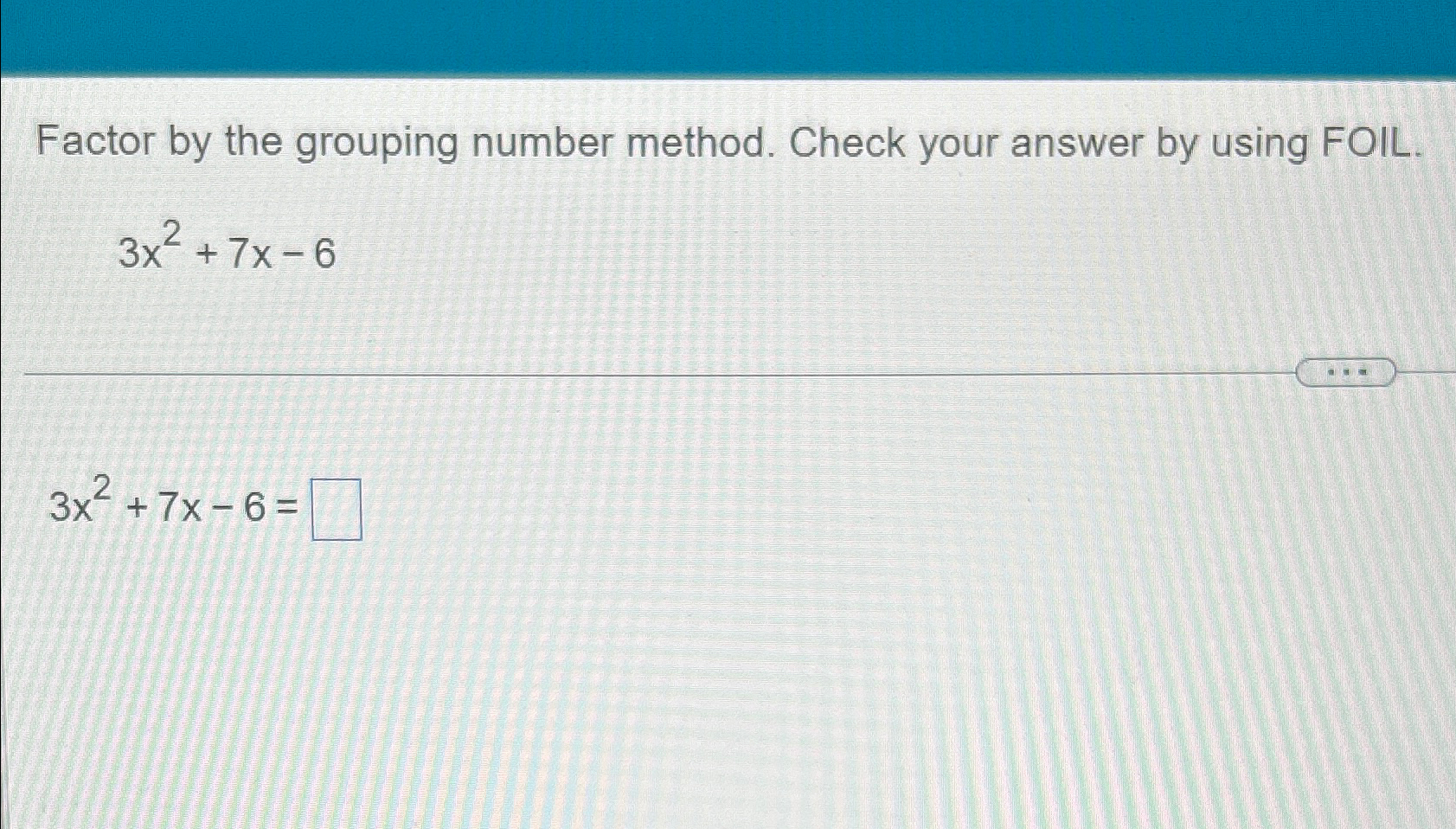 Solved Factor by the grouping number method. Check your | Chegg.com