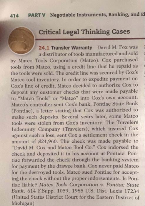 Solved 52.1 Ademption Ethel M. Ramchissel and Baker argued | Chegg.com