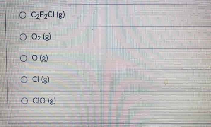 Solved A molecule of CF2Cl2 can destroy two molecules of | Chegg.com