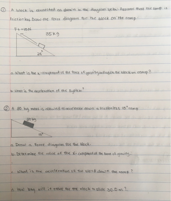 Solved A block is connected as shown in the diagram below. | Chegg.com