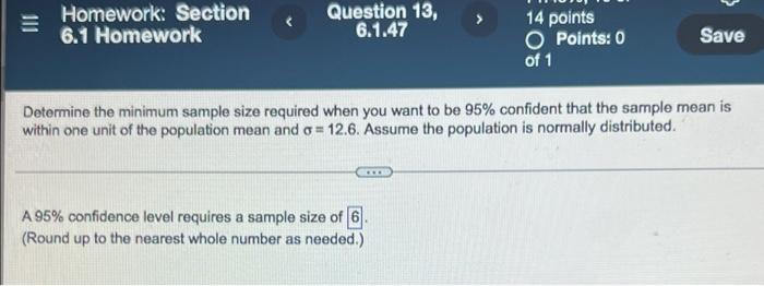 Solved Homework Section 6 1 Homework Question 11 6 1 36 T