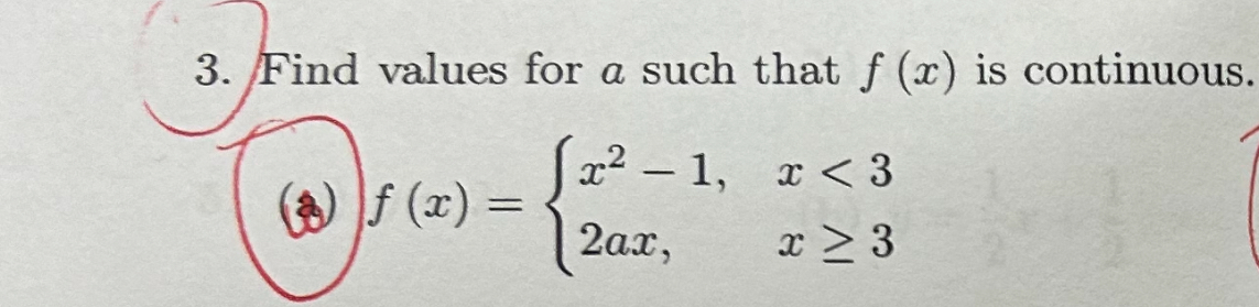 Solved Find values for a such that f(x) is | Chegg.com Solved Find values for a such that f(x) is | Chegg.com