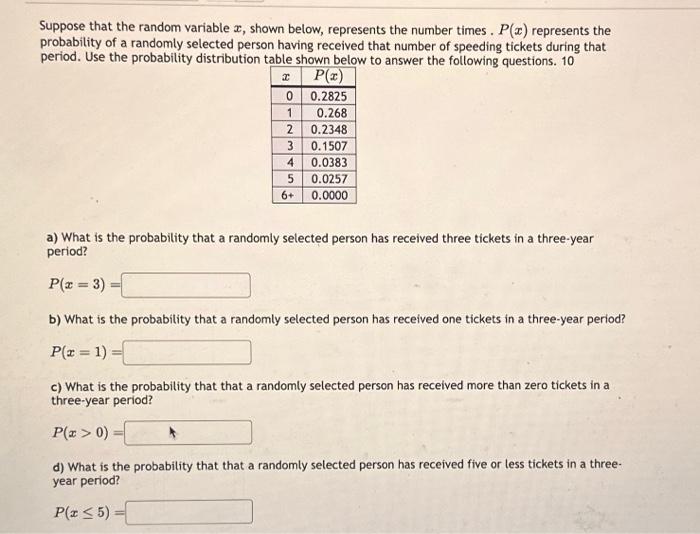 Solved Suppose that the random variable x, shown below, | Chegg.com