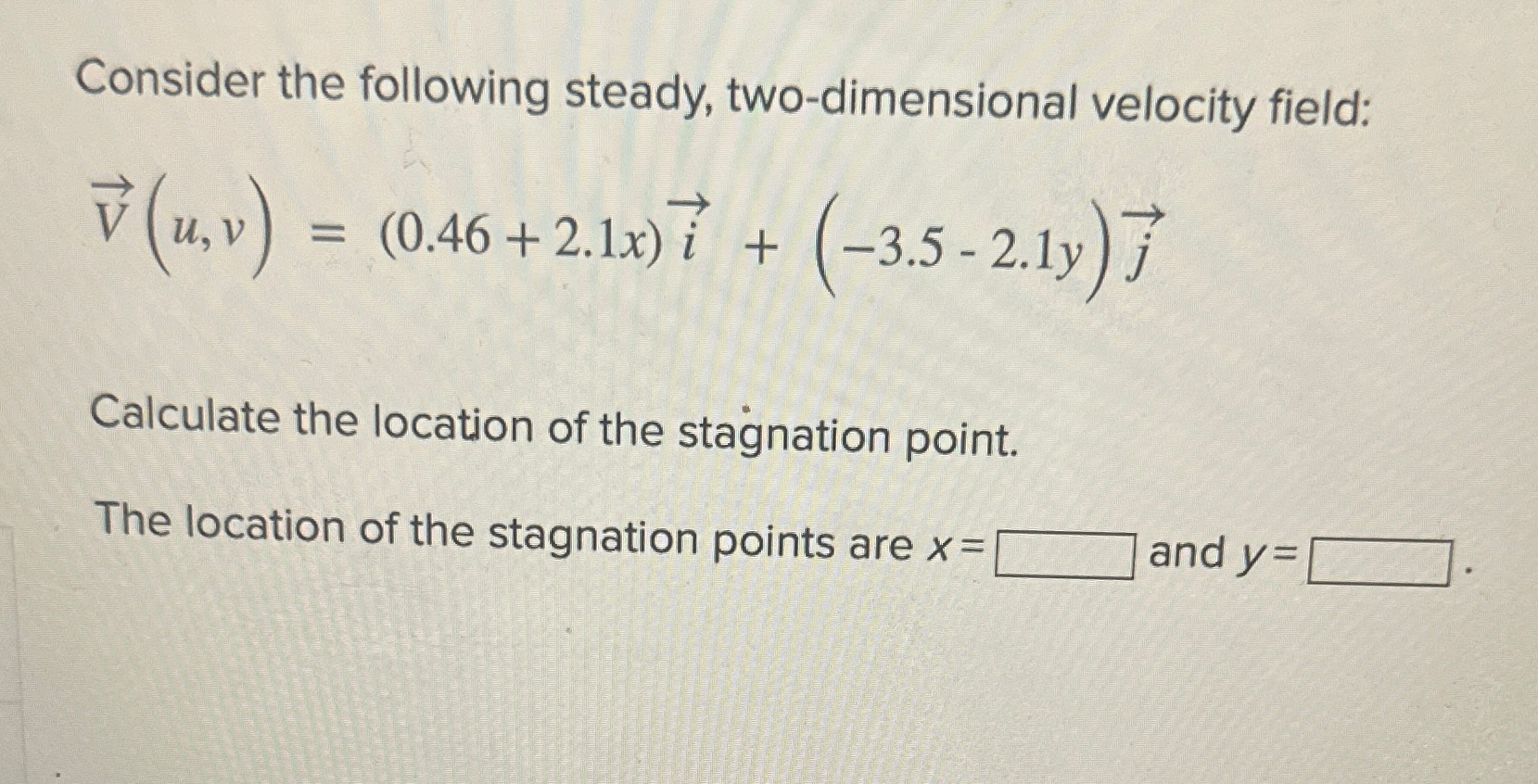 Solved Consider the following steady, two-dimensional | Chegg.com