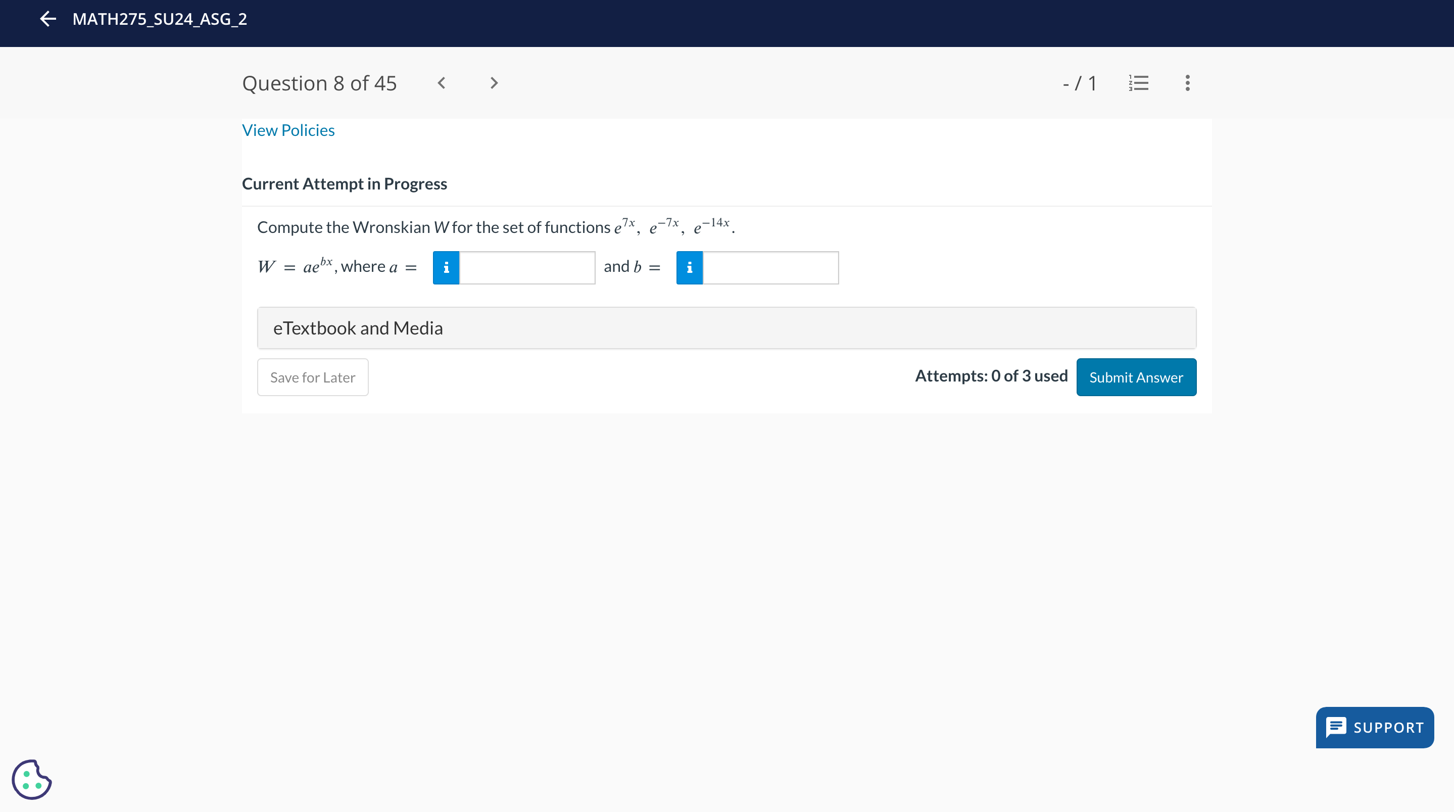 Solved View PoliciesCurrent Attempt in ProgressCompute the | Chegg.com