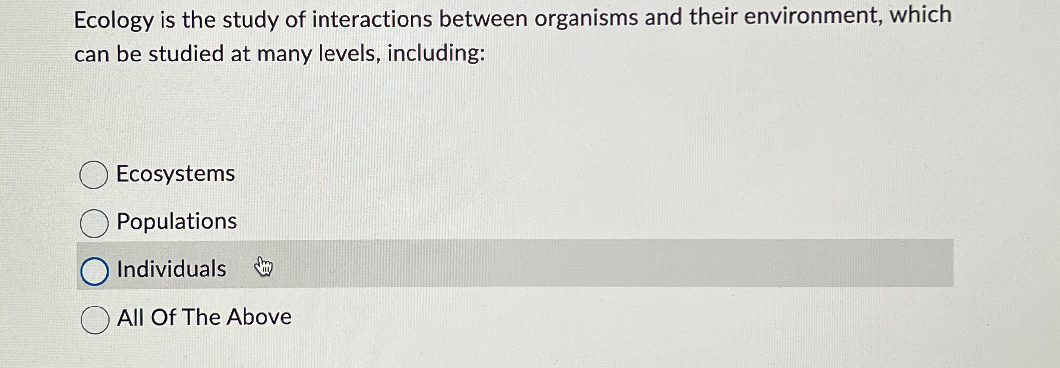 Solved Ecology is the study of interactions between | Chegg.com