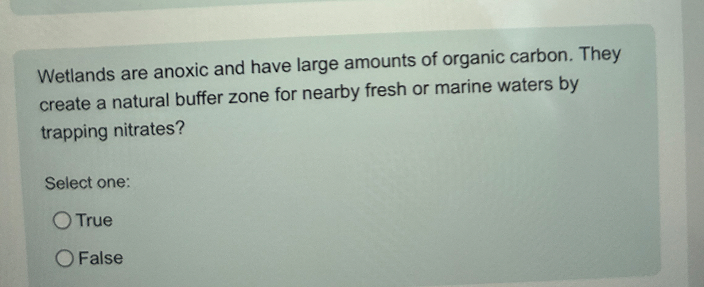 Solved Wetlands are anoxic and have large amounts of organic | Chegg.com