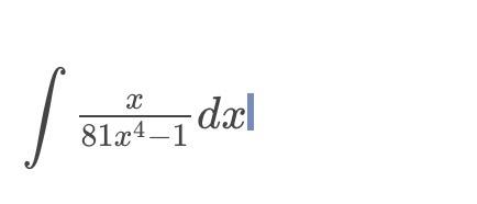 Solved х dal 81x4-1 a | Chegg.com