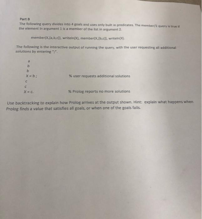 Solved this is prolog, please answer the queation within 3 | Chegg.com