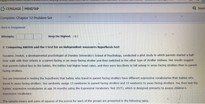 Solved: Sear CENGAGE MINDTAP Complete: Chapter 12 Problem ... | Chegg.com