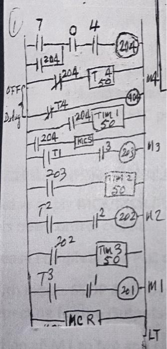 Solved What’s the PLC code for this diagram? it's looks | Chegg.com