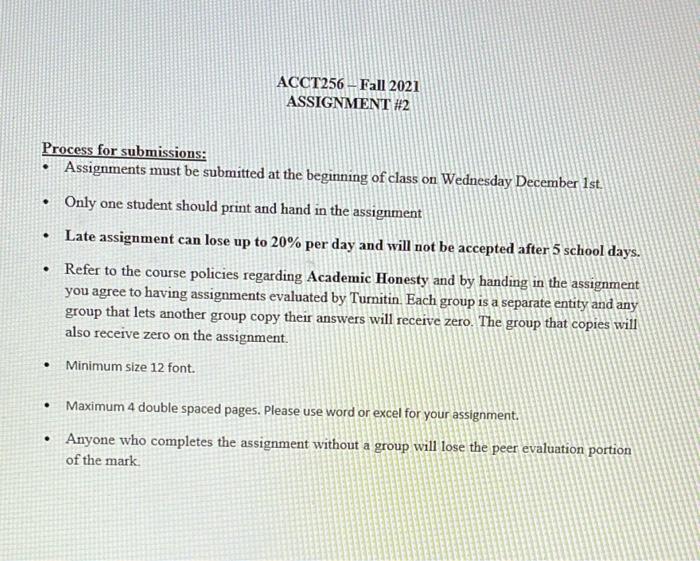 Solved Process for submissions: - Assignments must be | Chegg.com
