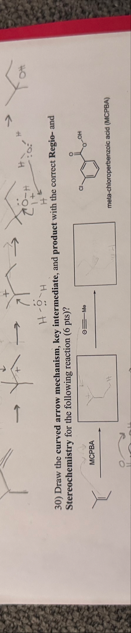 Solved Draw the curved arrow mechanism, key intermediate, | Chegg.com