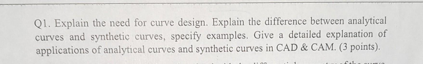 Solved This is Computer Aided Geometric Design subject. i | Chegg.com