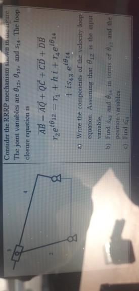 Consider the RRRP mechanism sown in sigure The joint | Chegg.com
