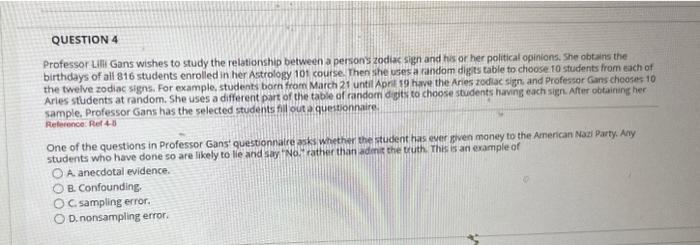 Solved Professor Lilli Gans wishes to study the relationship | Chegg.com