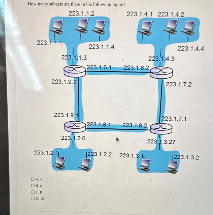 Solved How many subnets are there in the following figure? | Chegg.com Solved How many subnets are there in the following figure? | Chegg.com