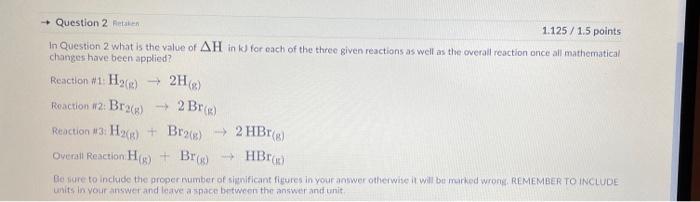 Solved please give all three delta H values after all | Chegg.com