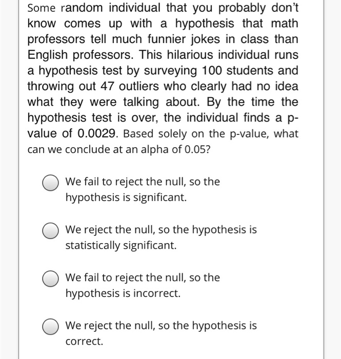 Solved Some random individual that you probably don't know | Chegg.com