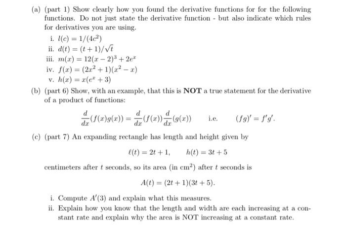 Solved (a) (part 1) Show clearly how you found the | Chegg.com