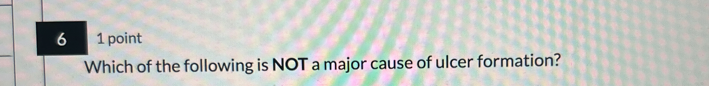 Solved 61 ﻿pointWhich of the following is NOT a major cause | Chegg.com