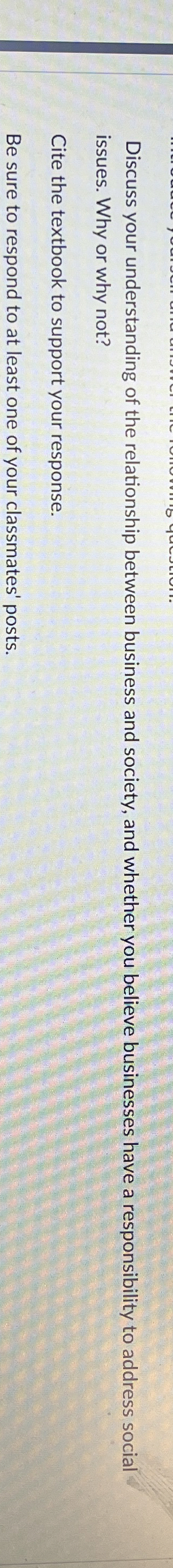 Solved Discuss your understanding of the relationship | Chegg.com