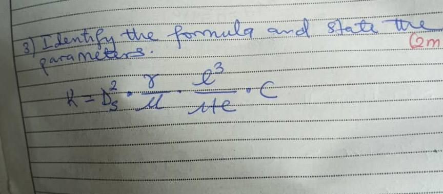 Solved 3) Ilentify the formula and state the parameters. | Chegg.com
