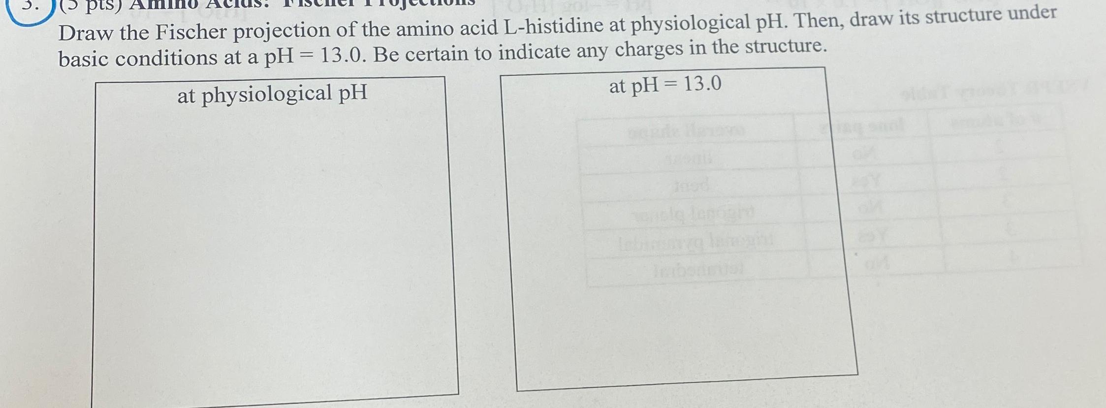 Solved Draw the Fischer projection of the amino acid | Chegg.com