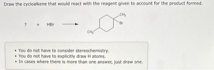 Solved Draw the cycloalkene that would react with the | Chegg.com