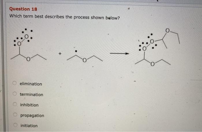 Solved Question 18 Which term best describes the process | Chegg.com