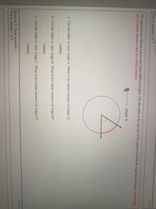 Solved This is attempt 1 of 3 The applet below allows you to | Chegg.com