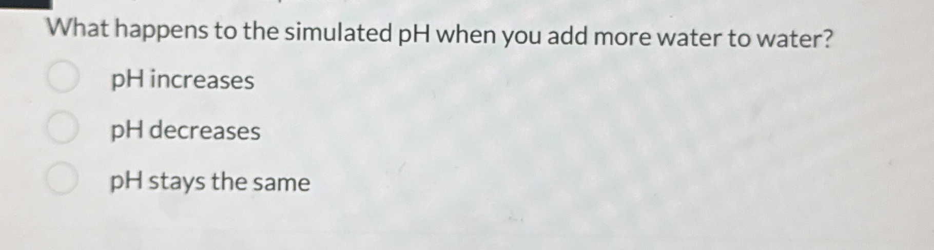 Solved What happens to the simulated pH when you add more | Chegg.com