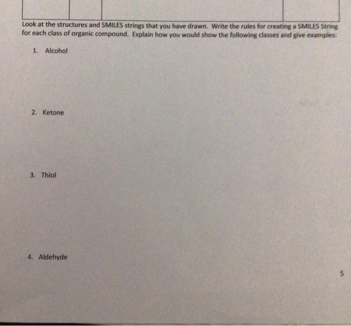 Solved Look at the structures and SMILES strings that you | Chegg.com