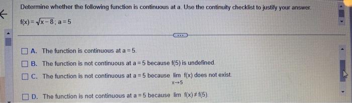 Solved Determine whether the following function is | Chegg.com