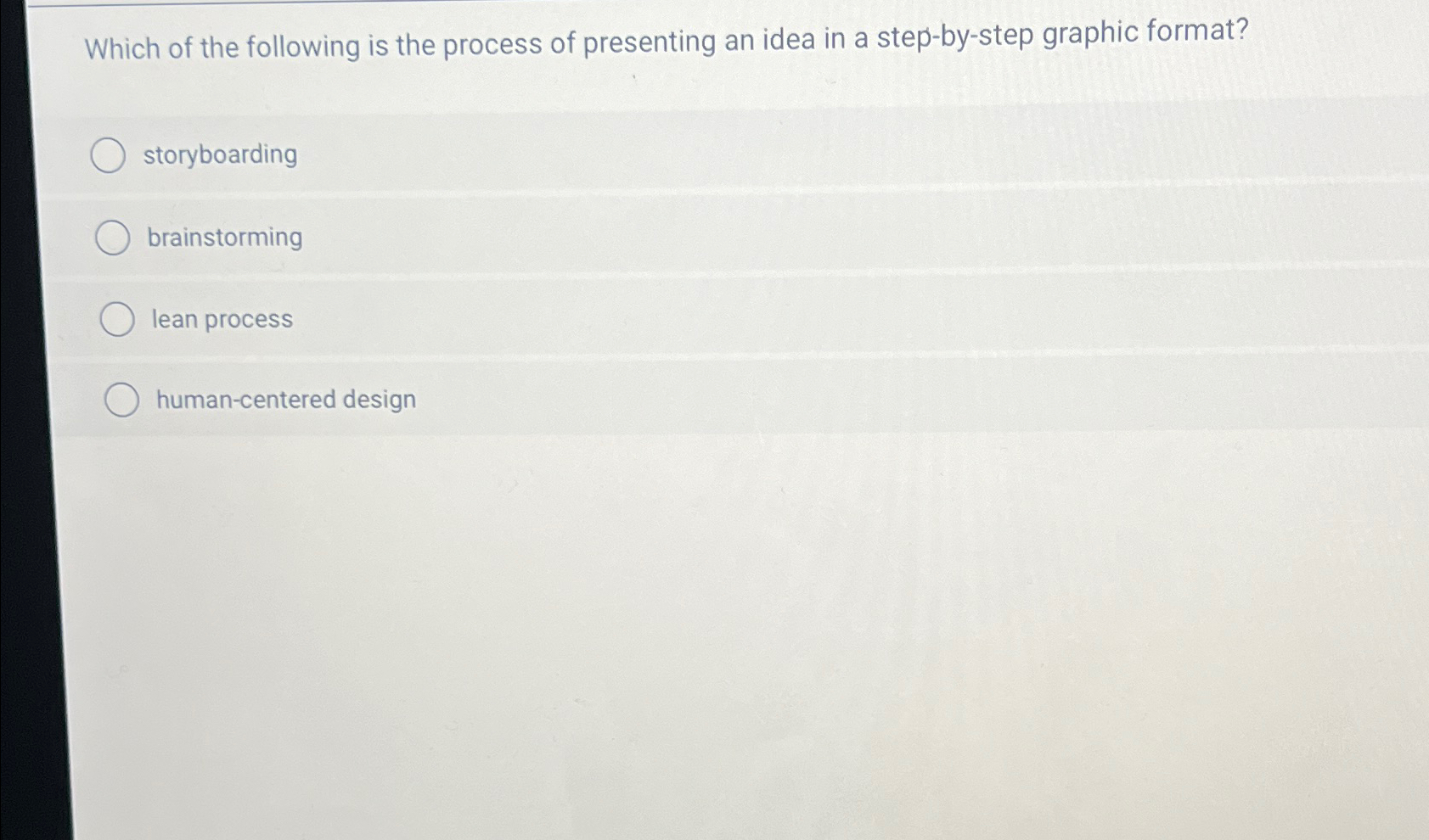 Solved Which of the following is the process of presenting | Chegg.com