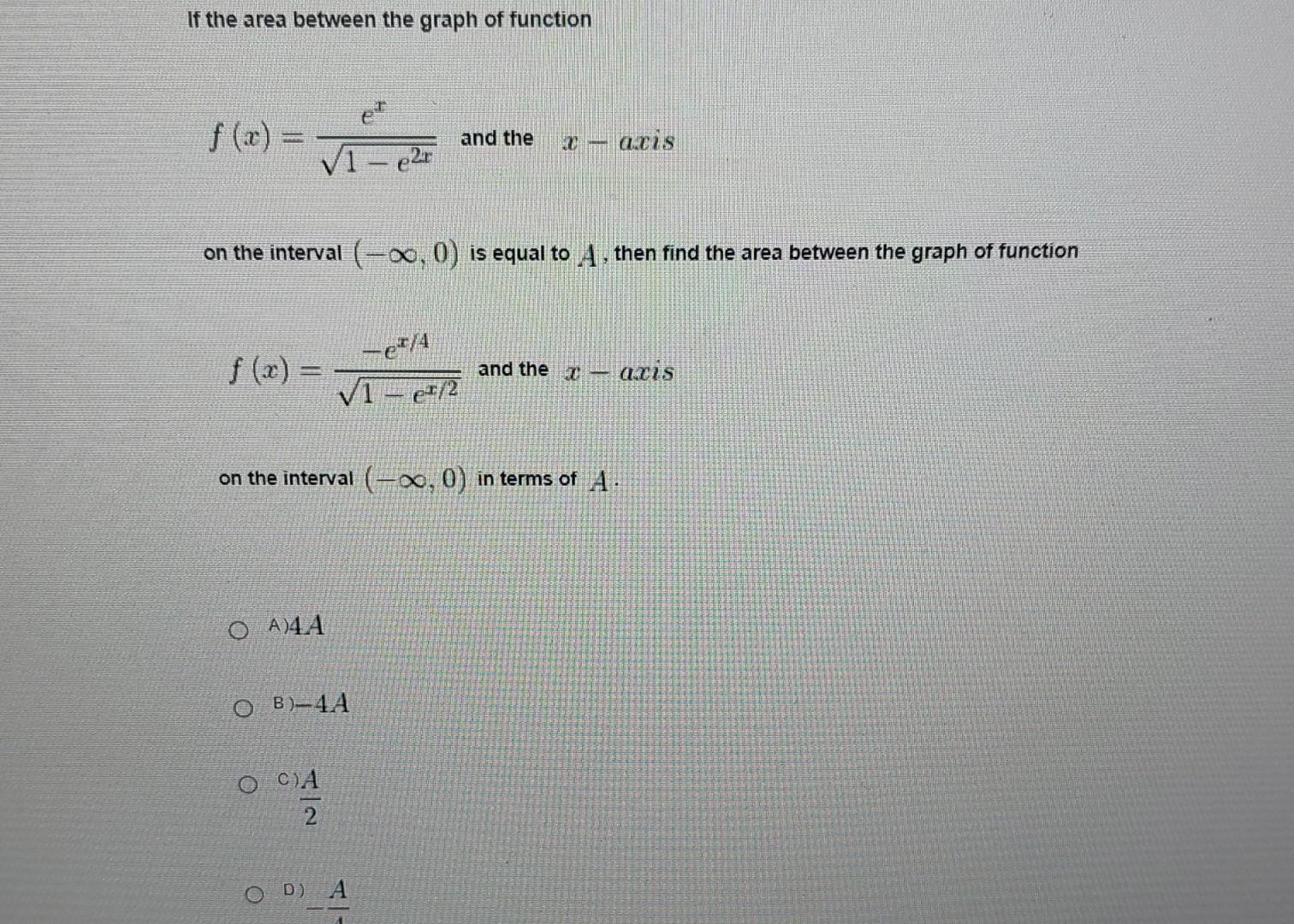Solved If the area between the graph of function | Chegg.com