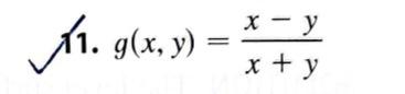 Solved g(x,y)=x+yx−y | Chegg.com