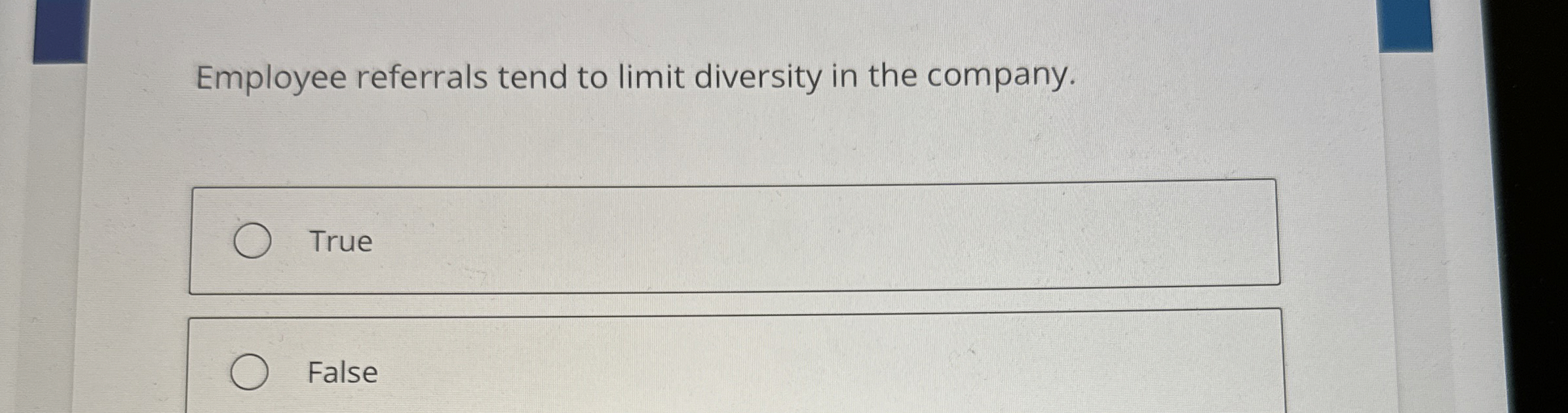 Solved Employee referrals tend to limit diversity in the | Chegg.com