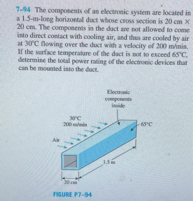 [Solved]: 7-94. The components of an electronic system are
