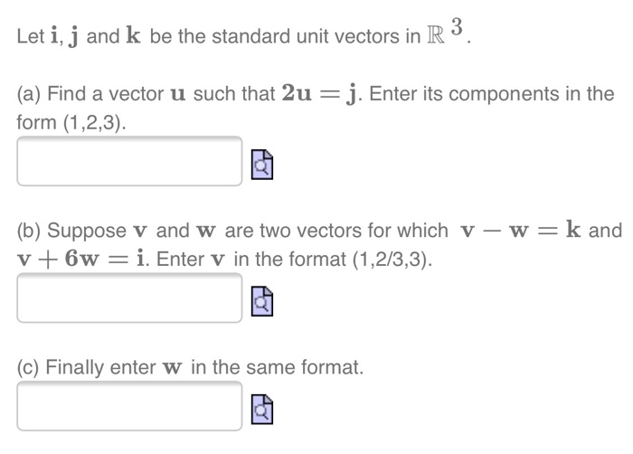 Solved Let i, j and k be the standard unit vectors in R 3 | Chegg.com