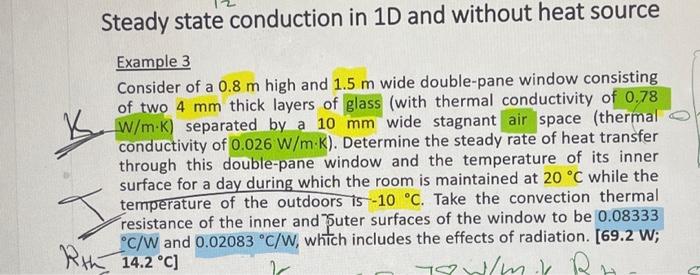 Solved Steady state conduction in 1D and without heat source | Chegg.com