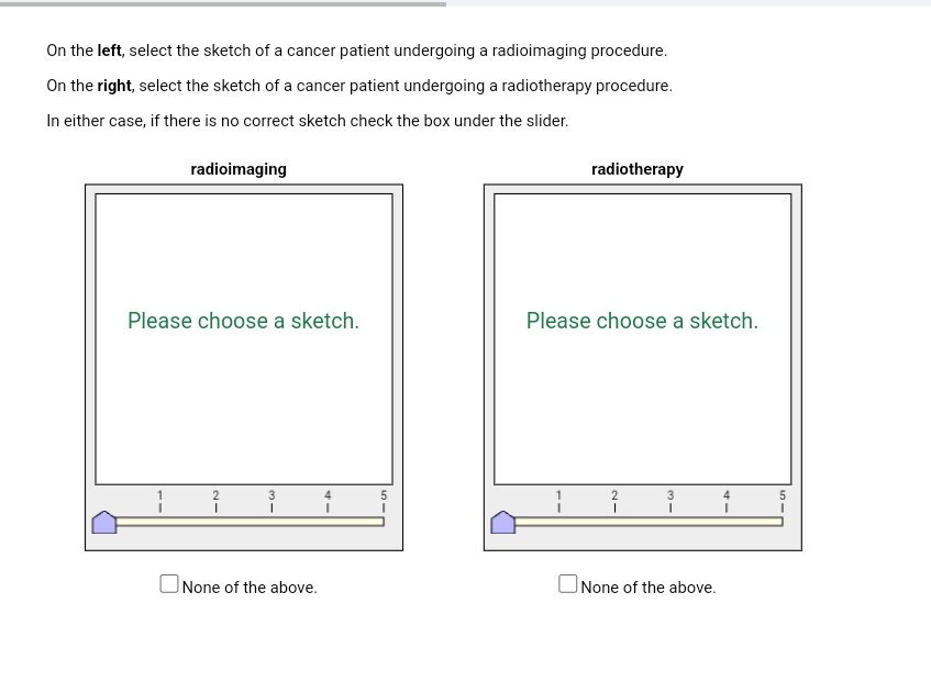 Solved On the left, select the sketch of a cancer patient | Chegg.com
