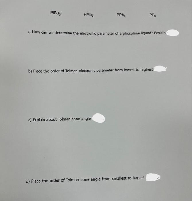 Solved a) How can we determine the electronic parameter of a | Chegg.com