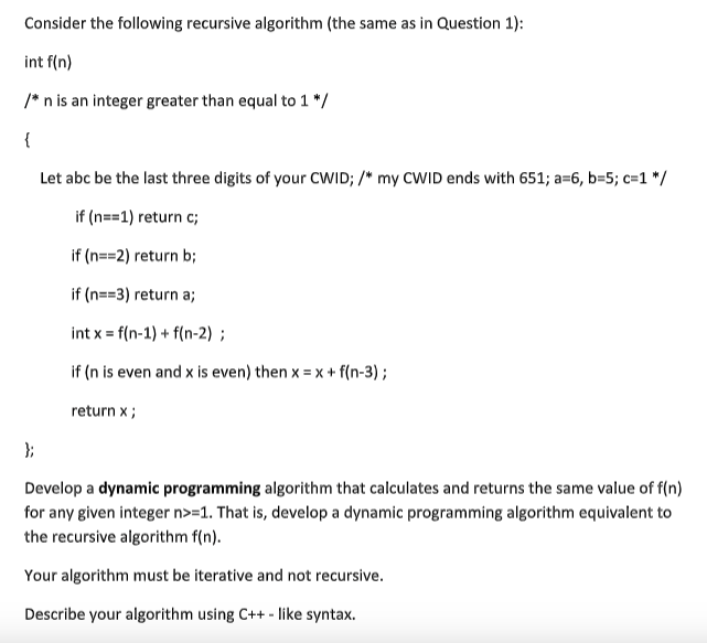 Solved Please do not copy from other chegg answers. my CWID | Chegg.com