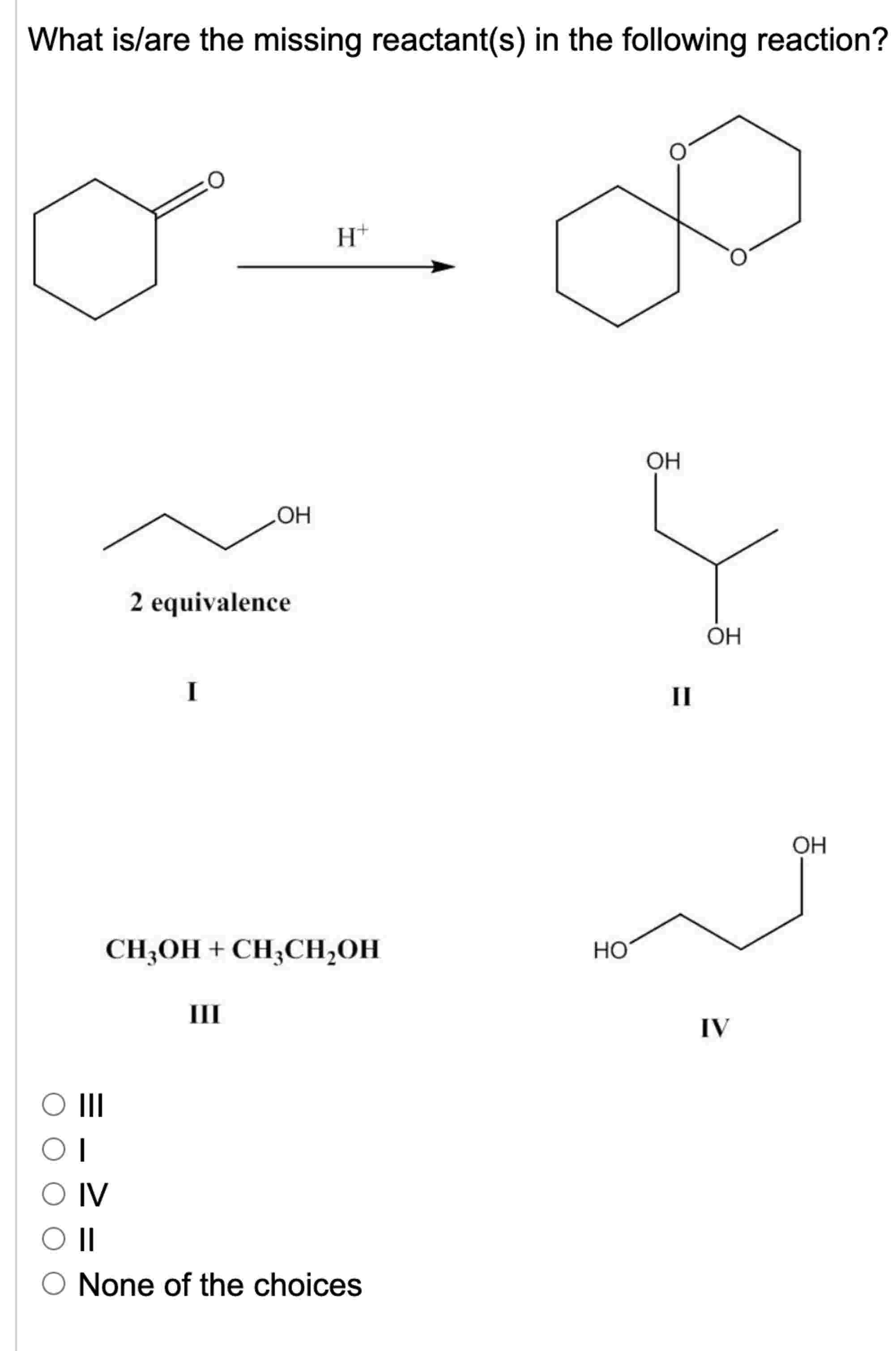 What is or are the missing reactant(s) ﻿in the | Chegg.com