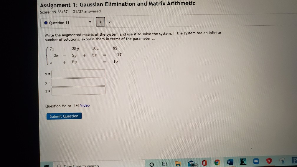 Solved Assignment 1: Gaussian Elimination and Matrix | Chegg.com