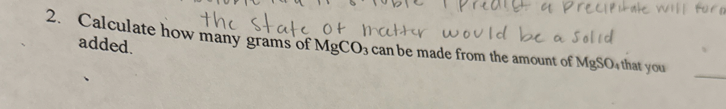 Solved Calculate how many state of matter would be a | Chegg.com
