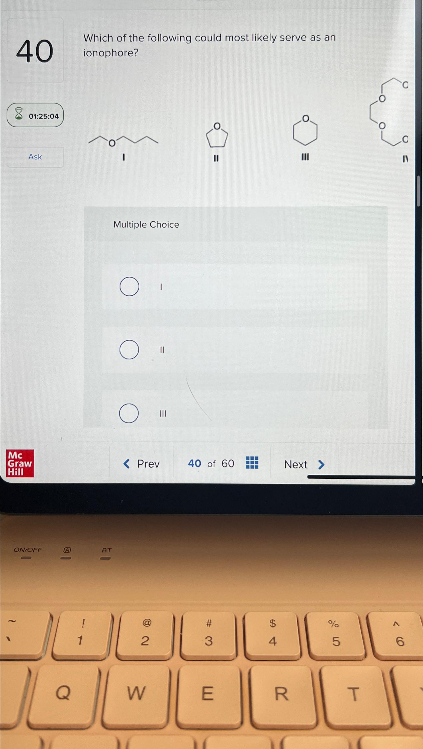 Solved 40Which of the following could most likely serve as | Chegg.com