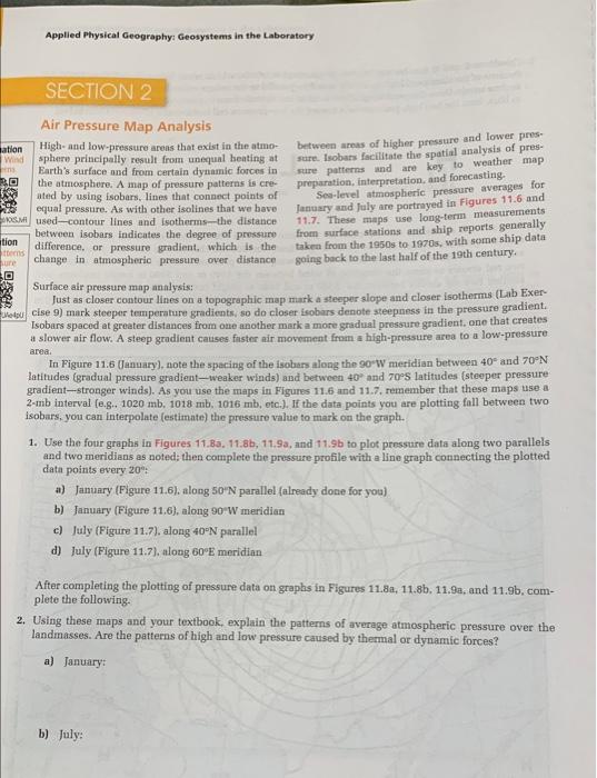 Solved Applied Physical Geography: Geosystems in the | Chegg.com